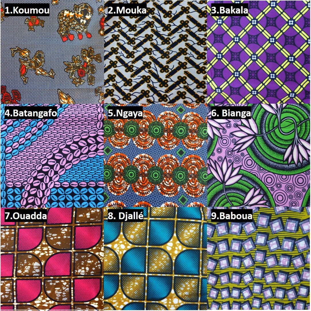 Wax Fabric Cut From 50 Cm - Etsy