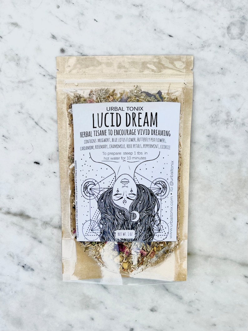 Lucid Dream Herbal Tea Organic Tea for Intensifying Dreams, Soothing ...