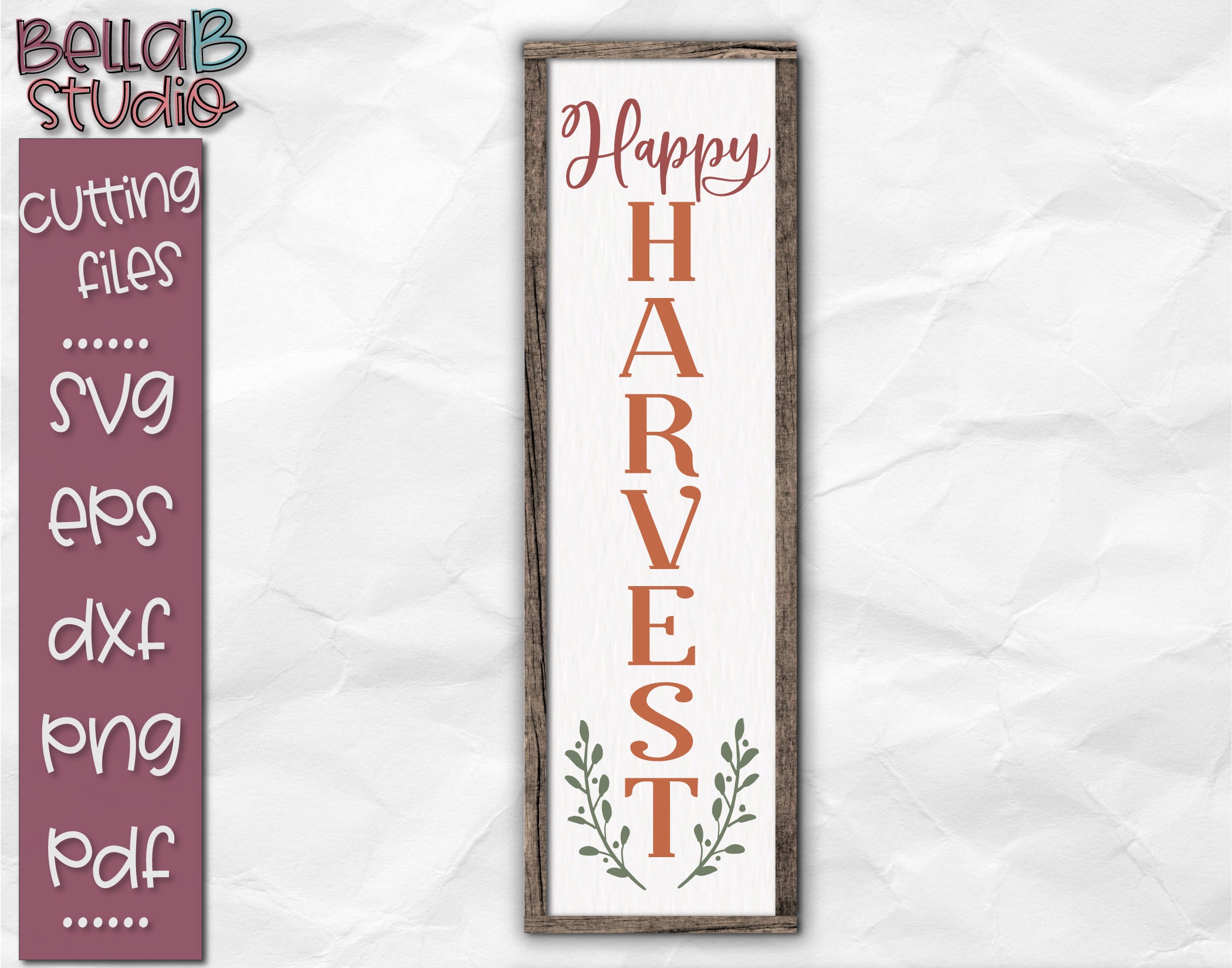 Happy Harvest SVG Harvest Svg Porch Sign Svg Thanksgiving - Etsy