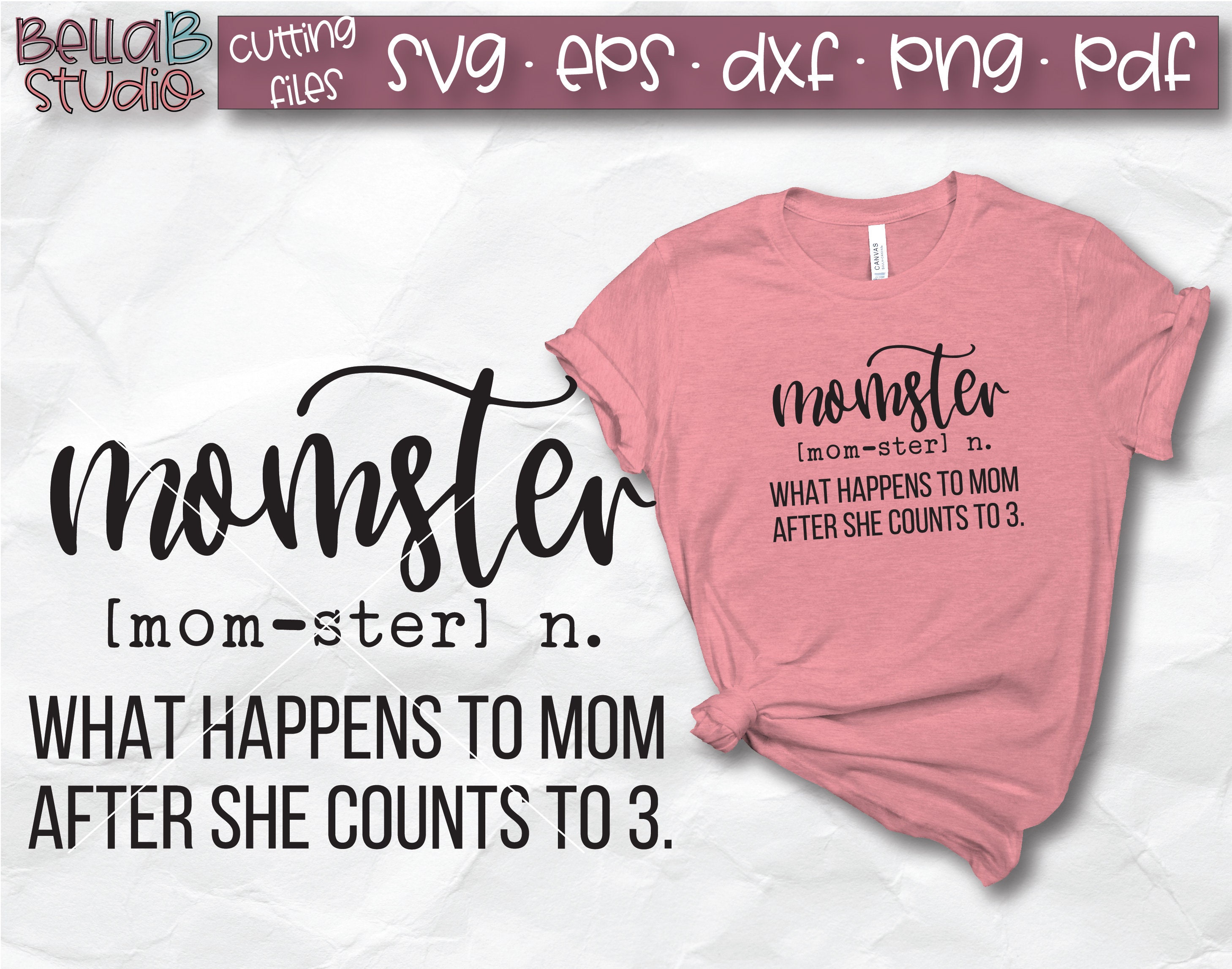 Momster SVG Mom Life SVG Mama SVG Funny Mom Svg Funny Mom - Etsy