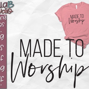 Hecho para adorar a SVG, Adoración Svg, Oración Svg, Orar, Redimido ...