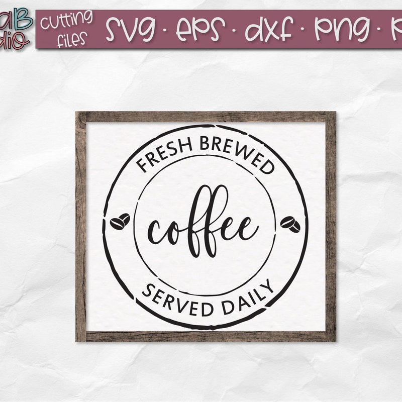 Coffee Sign Svg - Etsy