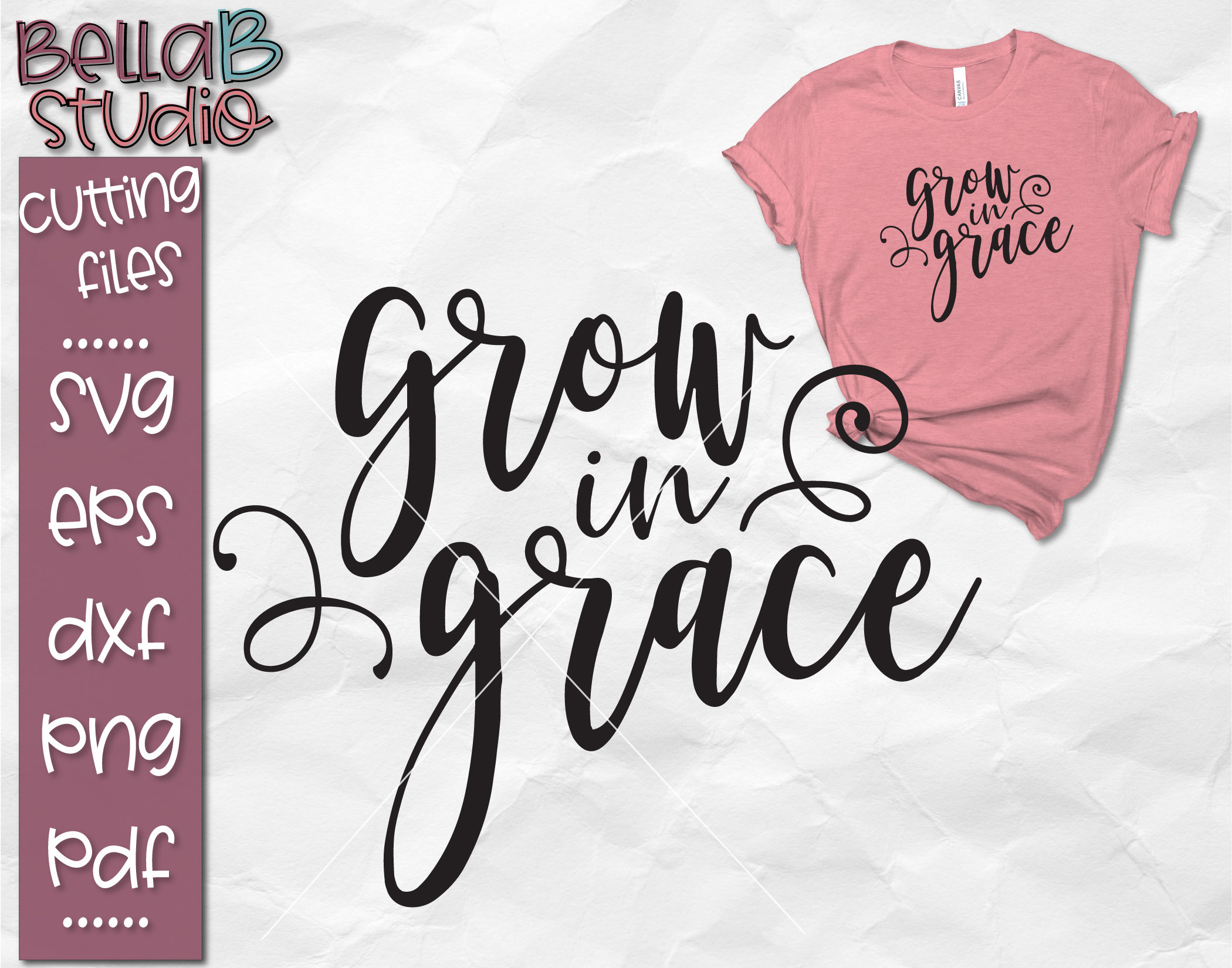 Grace SVG, Grow in Grace SVG, Grace Upon Grace, Christian SVG, Tshirt ...