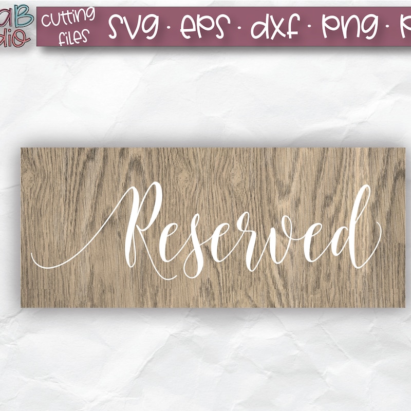 Reserved Sign - Etsy