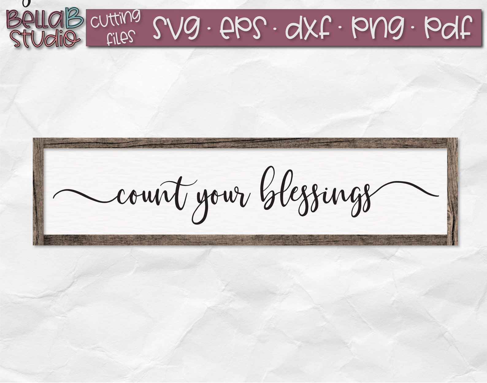Count Your Blessings SVG Blessings Svg Thanksgiving Svg - Etsy