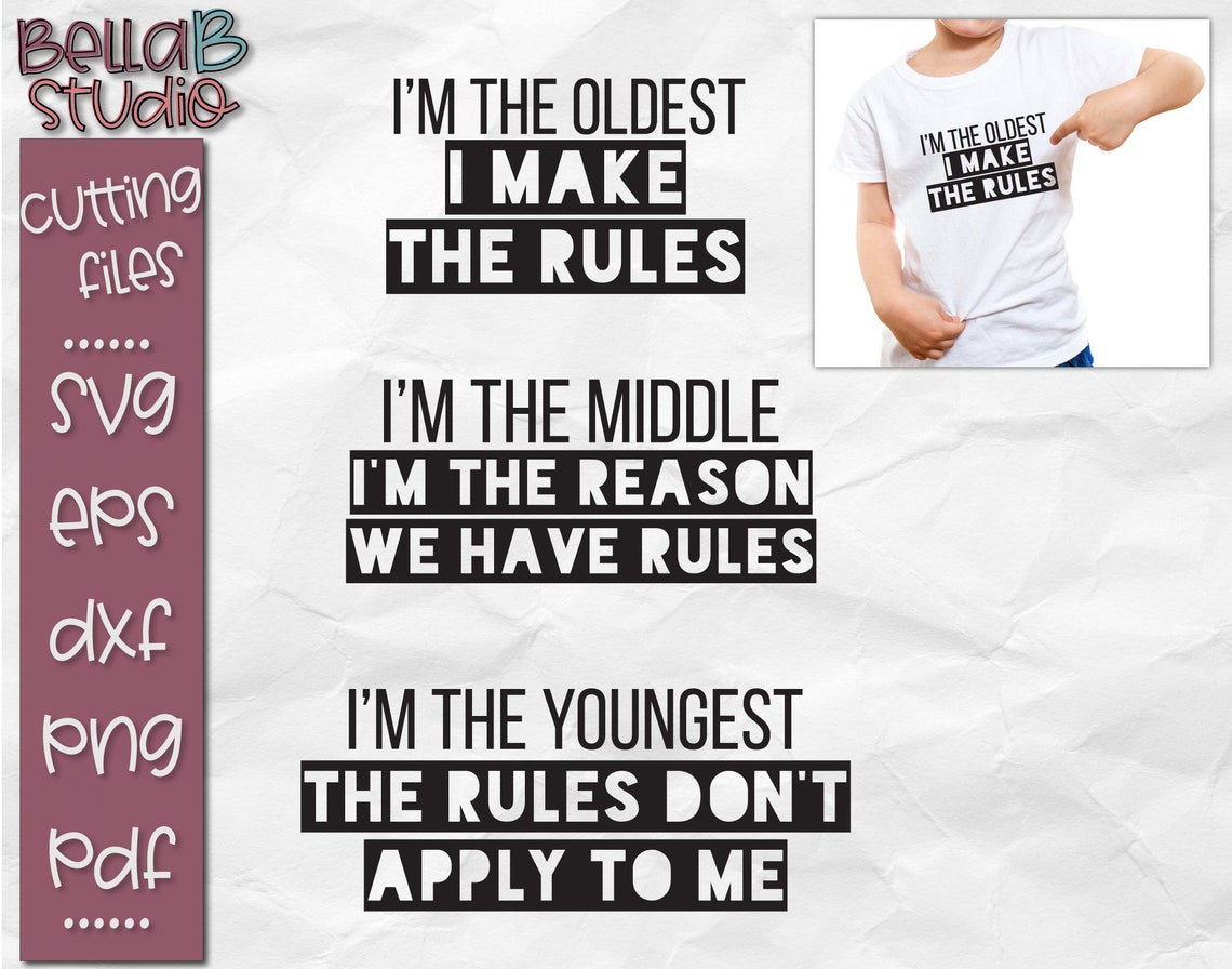 Sibling Shirt SVG Siblings SVG Sibling Rules SVG Sibling - Etsy
