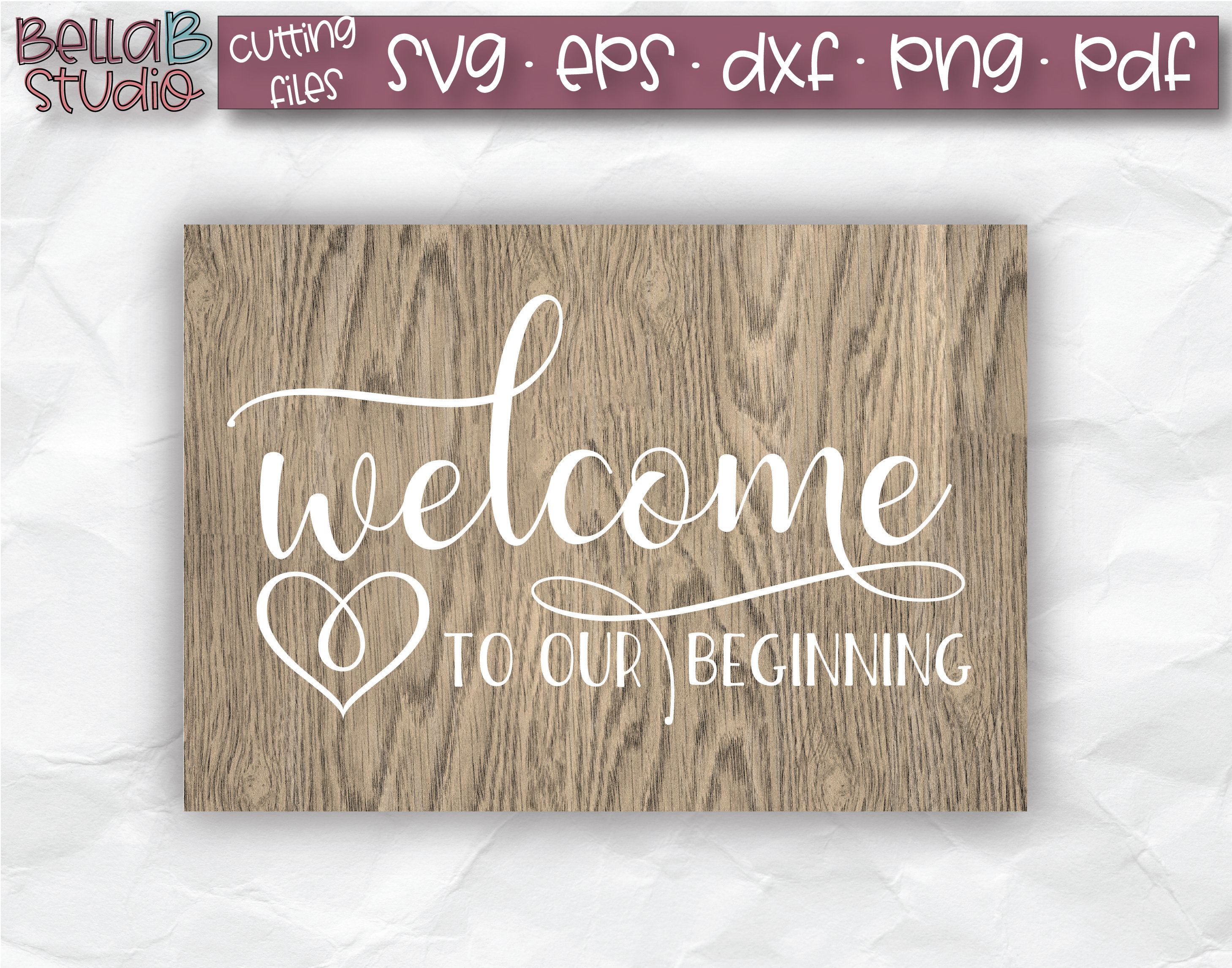 Welcome to Our Beginning SVG Wedding SVG Welcome Wedding - Etsy Finland