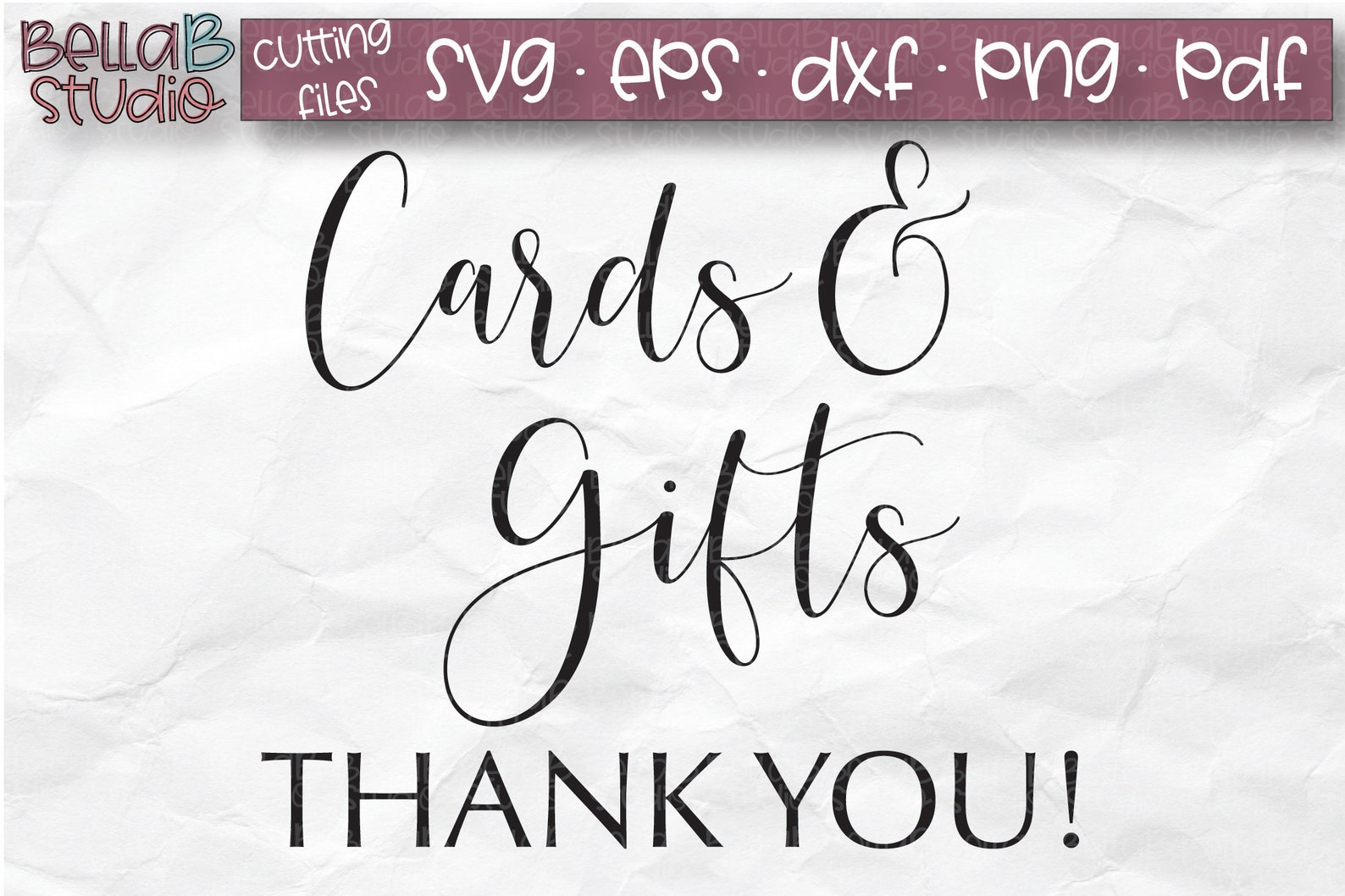 Cards and Gifts Svg Wedding Svg Wedding Sign Svg Wedding | Etsy