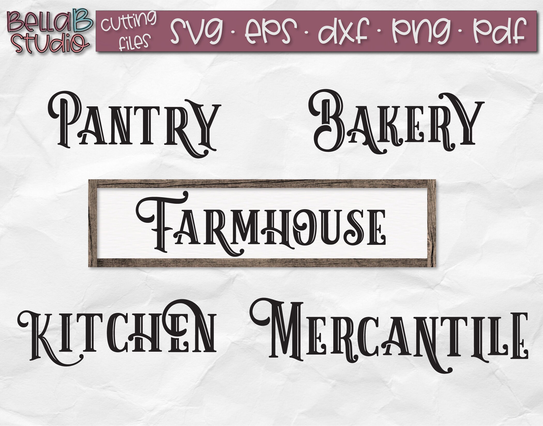 Farmhouse Kitchen Svg Farmhouse Svg Bundle Bakery Svg - Etsy
