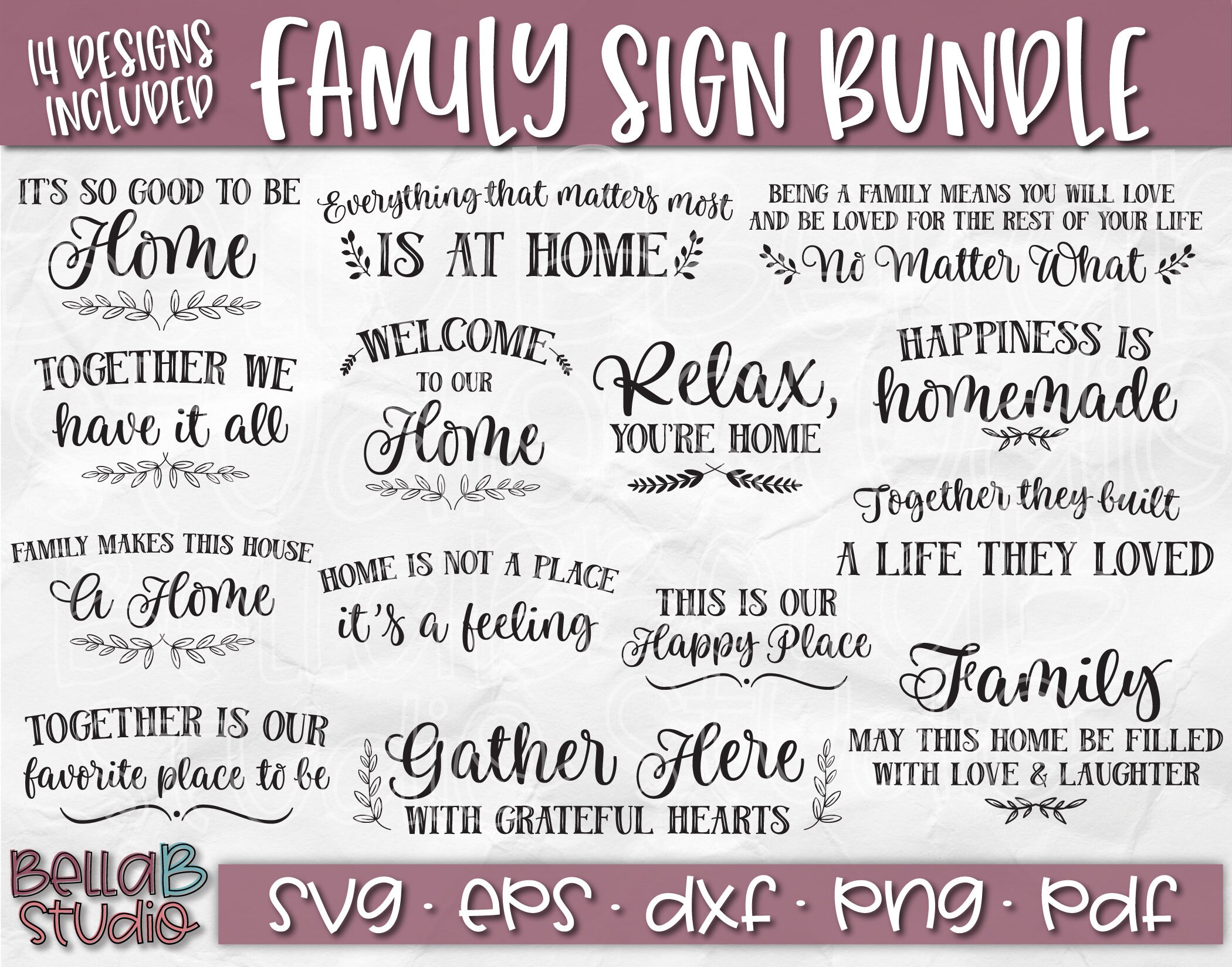 Svg Files Family SVG Bundle Family Quotes Family Sign SVG - Etsy Canada