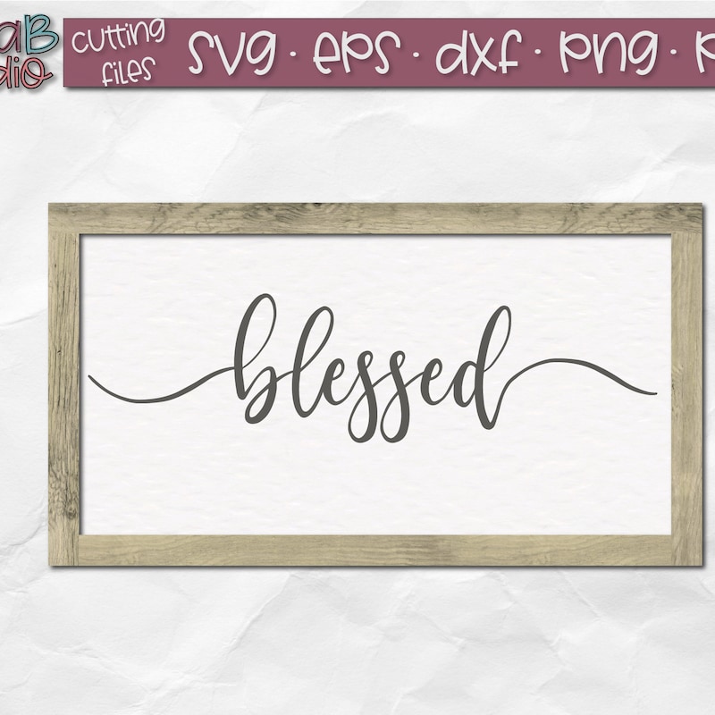 Blessed Sign - Etsy
