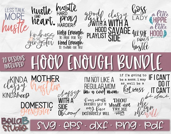 Hood SVG Bundle Hood Enough SVG Classy Svg Savage Svg Mom - Etsy
