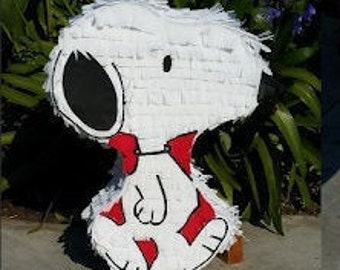 Peanuts Charlie Brown and Snoopy Pull String or Hit Pinata - Etsy