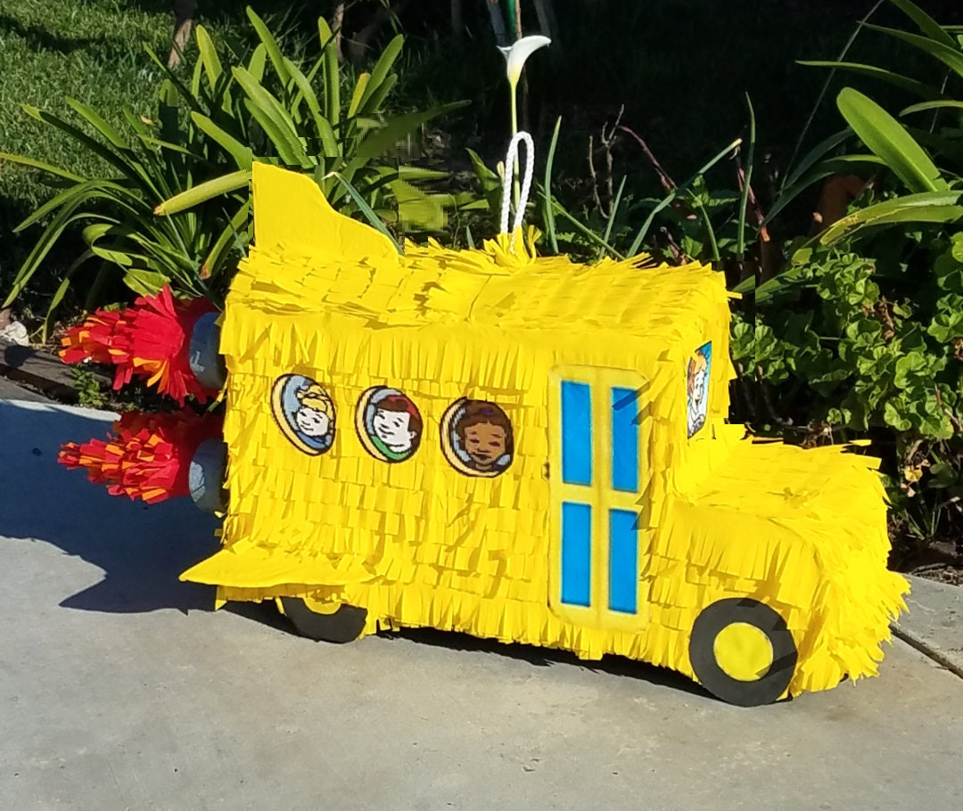One Sided Magic School Bus Pinata - Etsy