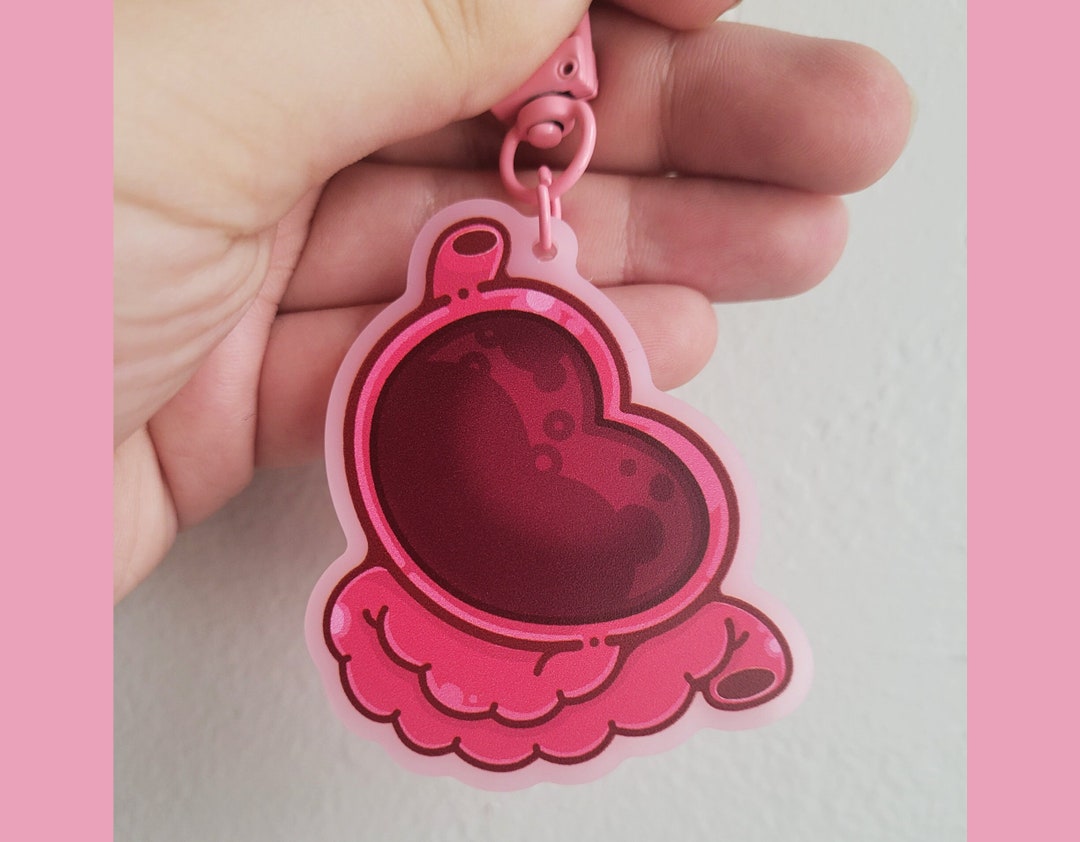 Stomach Acrylic Keychain - Etsy