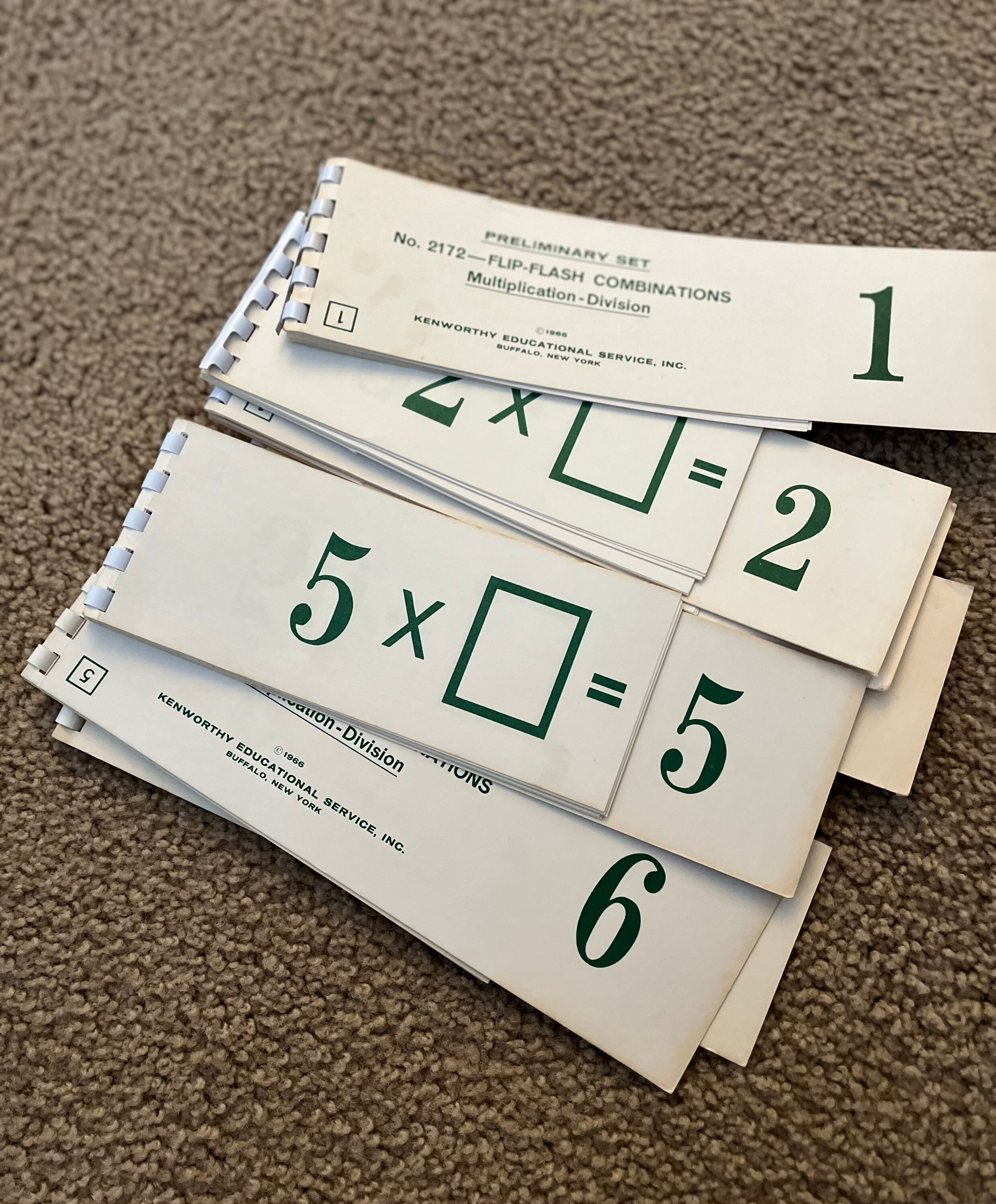 Vintage 1966 Flip Flash Math Cards Kenworthy Educational - Etsy