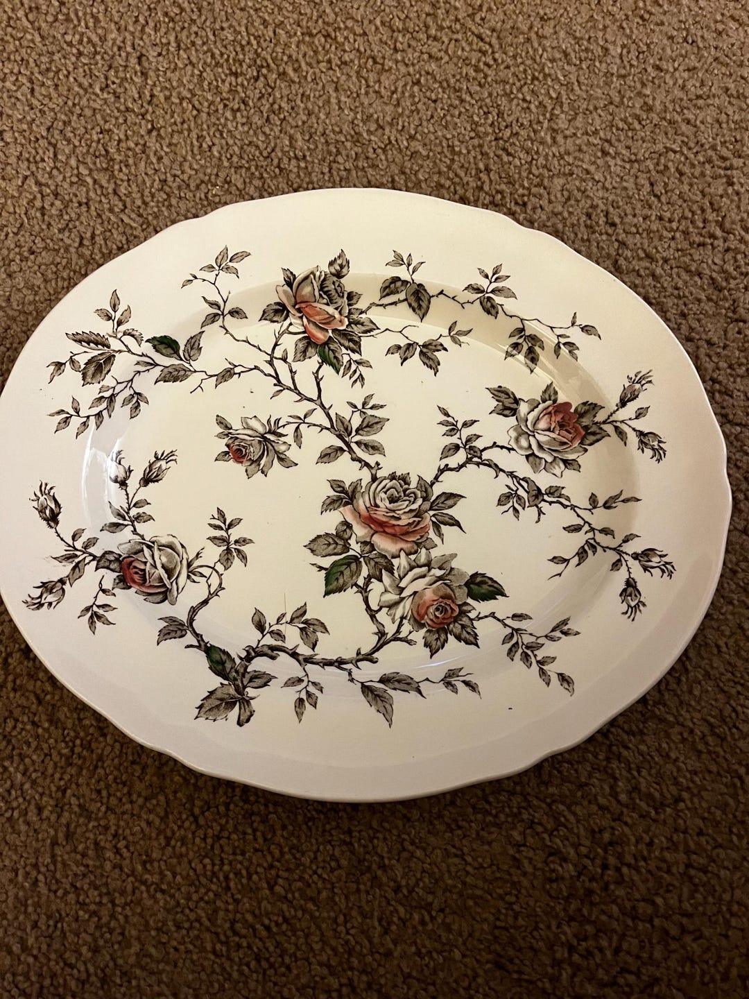 Alfred Meakin Staffordshire England Rosa Platter - Etsy
