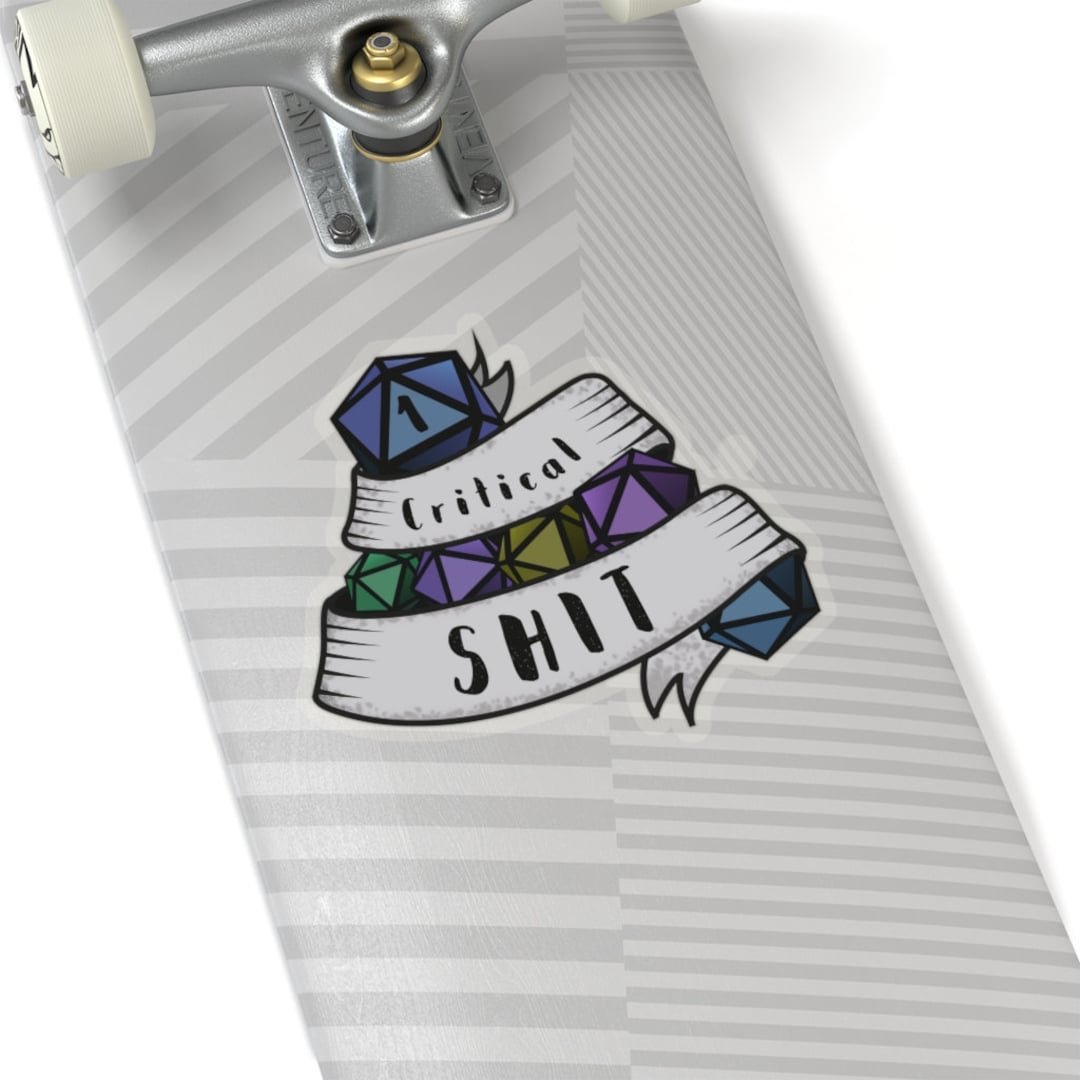 Critical SHIT Sticker / Crit Fail Sticker / Dungeon and Dragon - Etsy