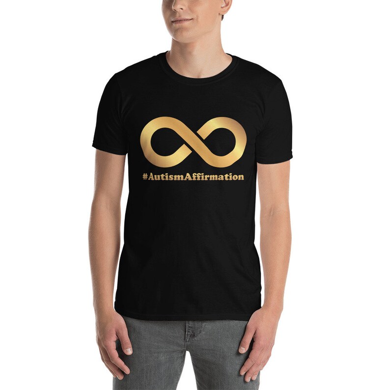 Autism Infinity Sign Shirt Gold Infinity Symbol Autism Acceptance ...