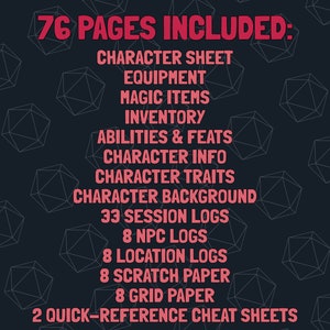 Digital Dnd Player Notebook, Dnd Character Sheet, Character Journal ...