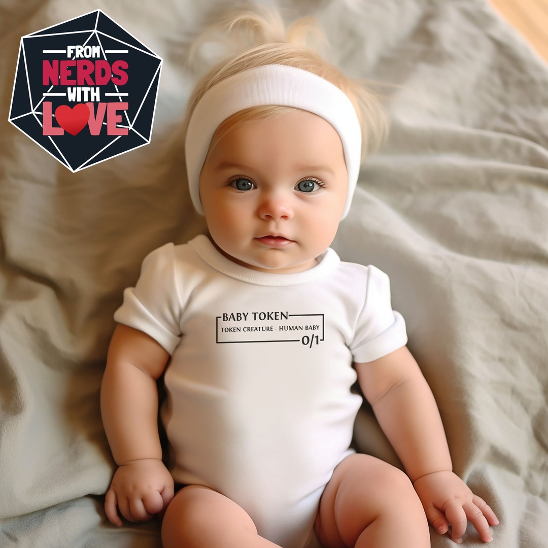 0/1 Human Baby Token Baby Bodysuit | Nerd Baby Clothes | Nerdy Baby ...