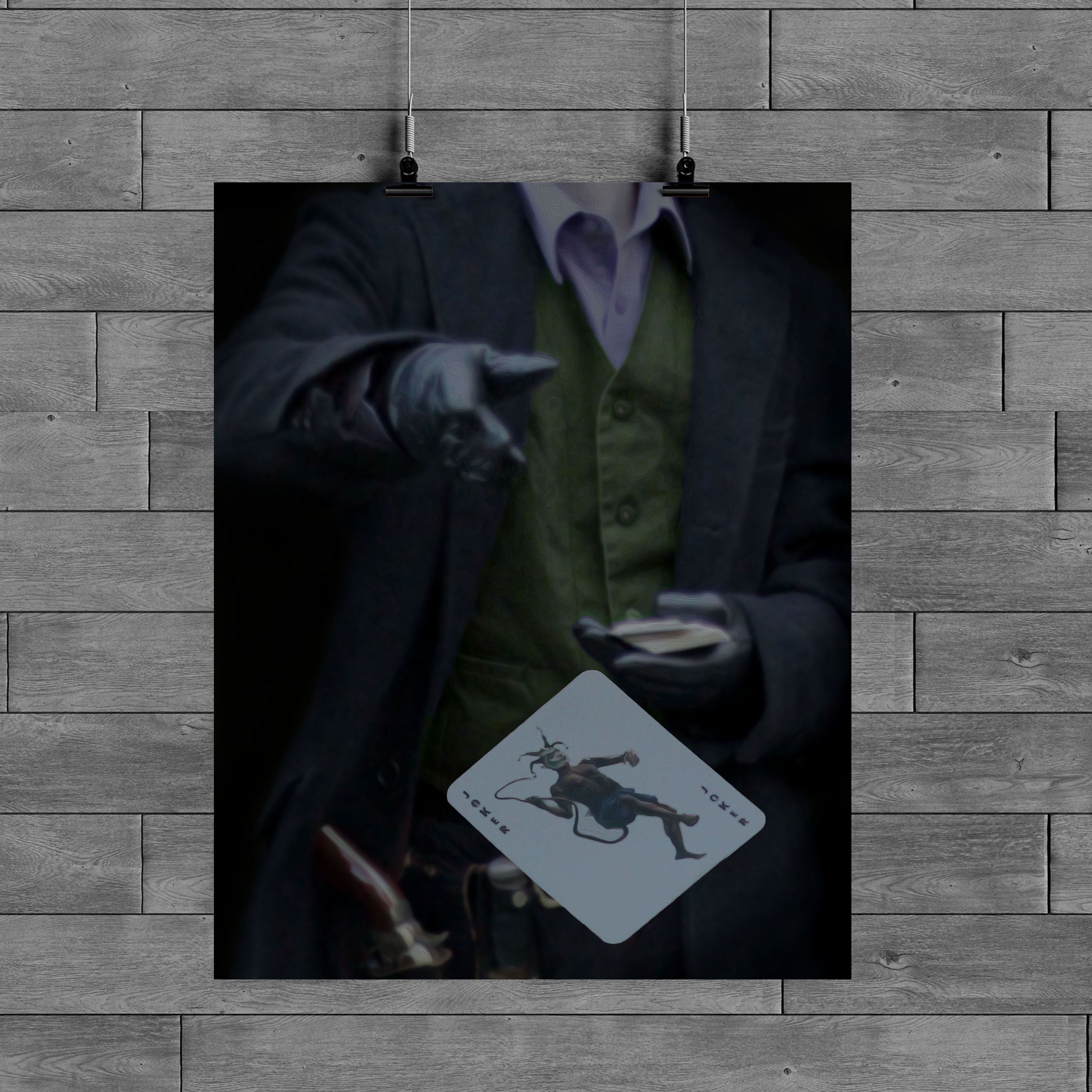 Joker Digital Painting Shadow Poster Digital Print - Etsy