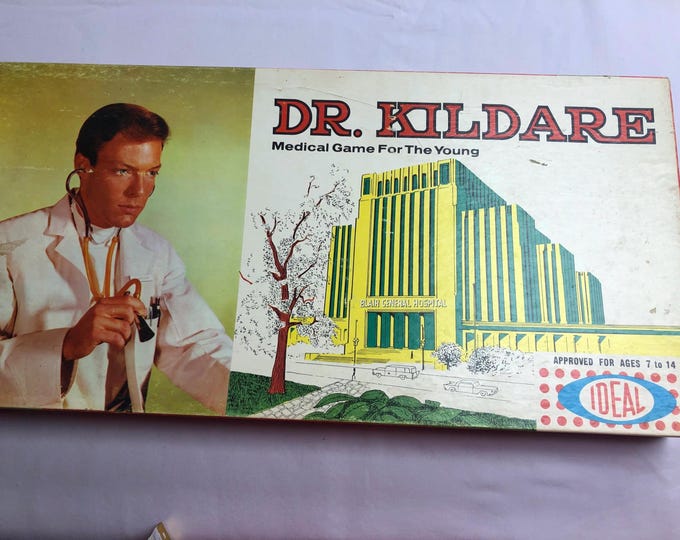 Vintage Collectible Board Game, Dr. Kildare, Medical Game for the Young ...
