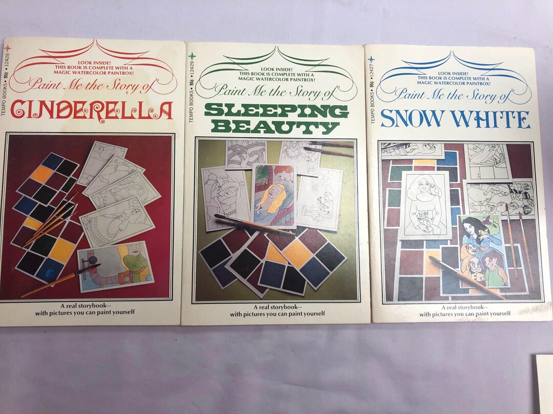 Vintage Collectible “paint Me the Story Of…” Paint Books, Set of Three ...