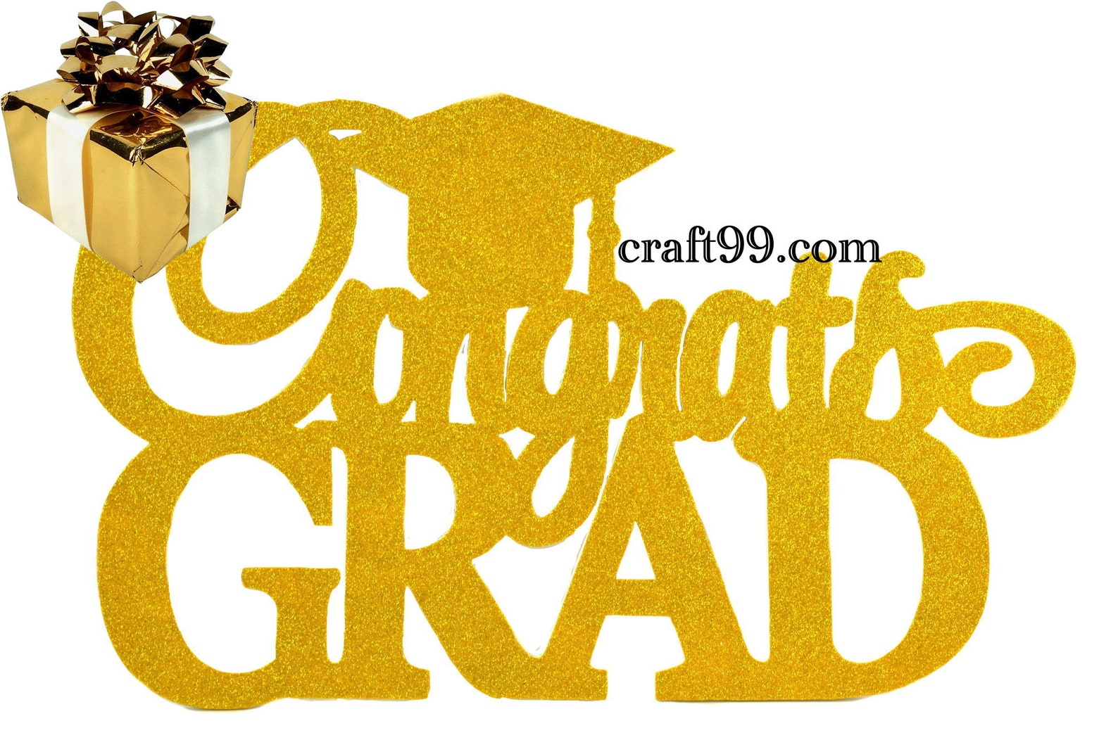 Congrats Grad Glitter EVA Foam Wall Decor Banner. XXL. - Etsy
