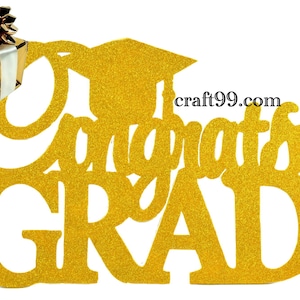 Congrats Grad Glitter EVA Foam Wall Decor Banner. XXL. - Etsy