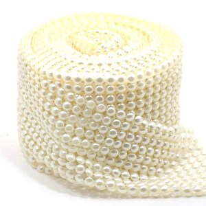 Pearl Mesh Roll Flat Back 8mm Party Decorations. 12 Row. - Etsy