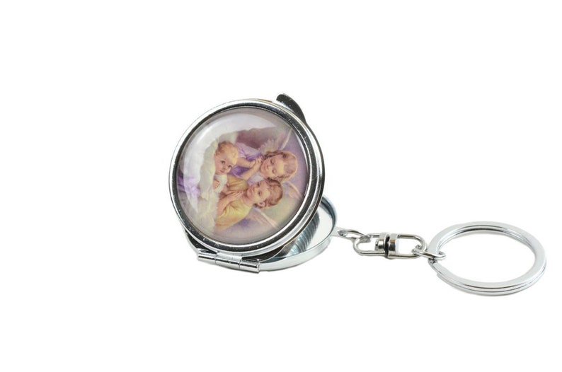 Key Chain Mini Compact Mirror. - Etsy