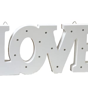 Wooden Love Sign LED Light-wedding Decor. - Etsy