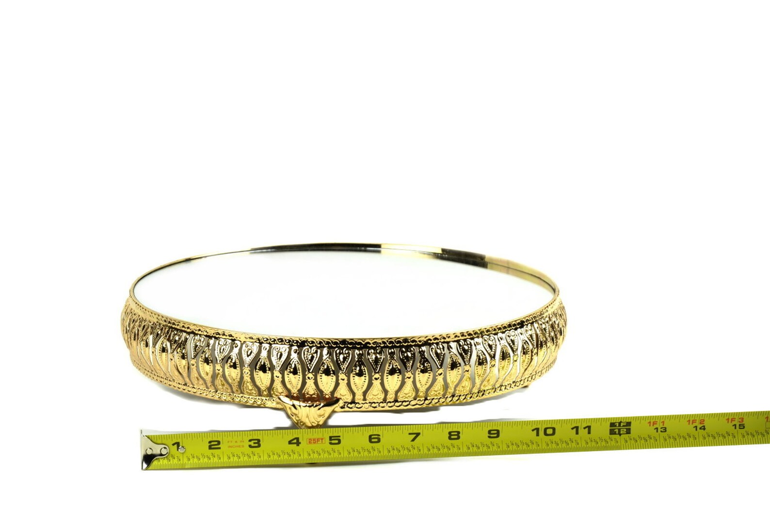 Round Cake Stand-glass Mirror Top-baby Shower-wedding Cake Stand. - Etsy
