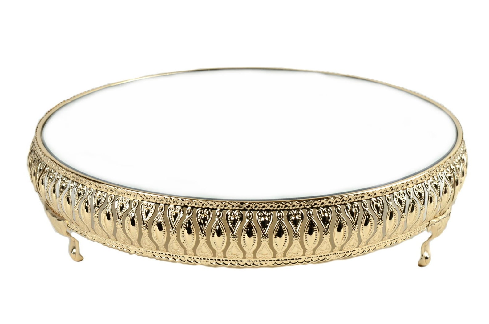 Round Cake Stand Mirror Top-wedding Cake Stand Anniversary Birthday ...