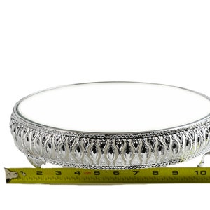 Round Cake Stand-glass Mirror Top-baby Shower-wedding Cake Stand. - Etsy