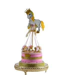 Round Cake Stand Mirror Top-wedding Cake Stand - Anniversary - Birthday ...