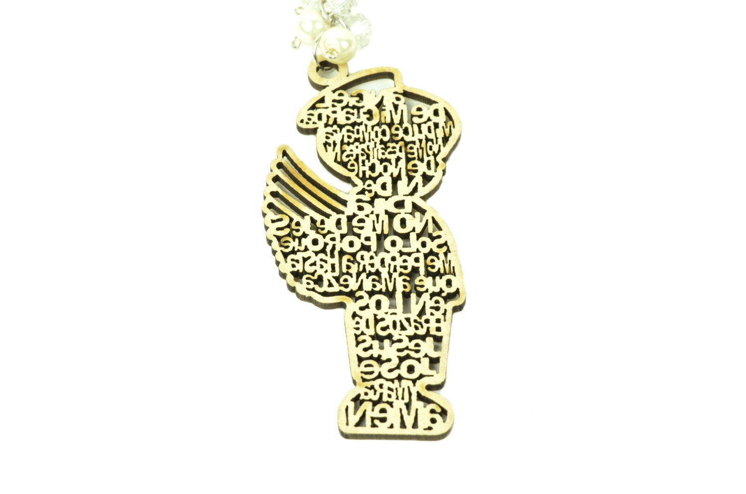 Wood Key Chain Favors-baby Angel Party Favors. - Etsy
