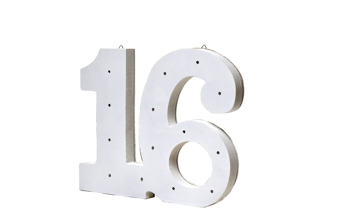 Marquee Number 16 - Etsy