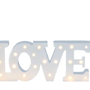 Wooden Love Sign LED Light-wedding Decor. - Etsy