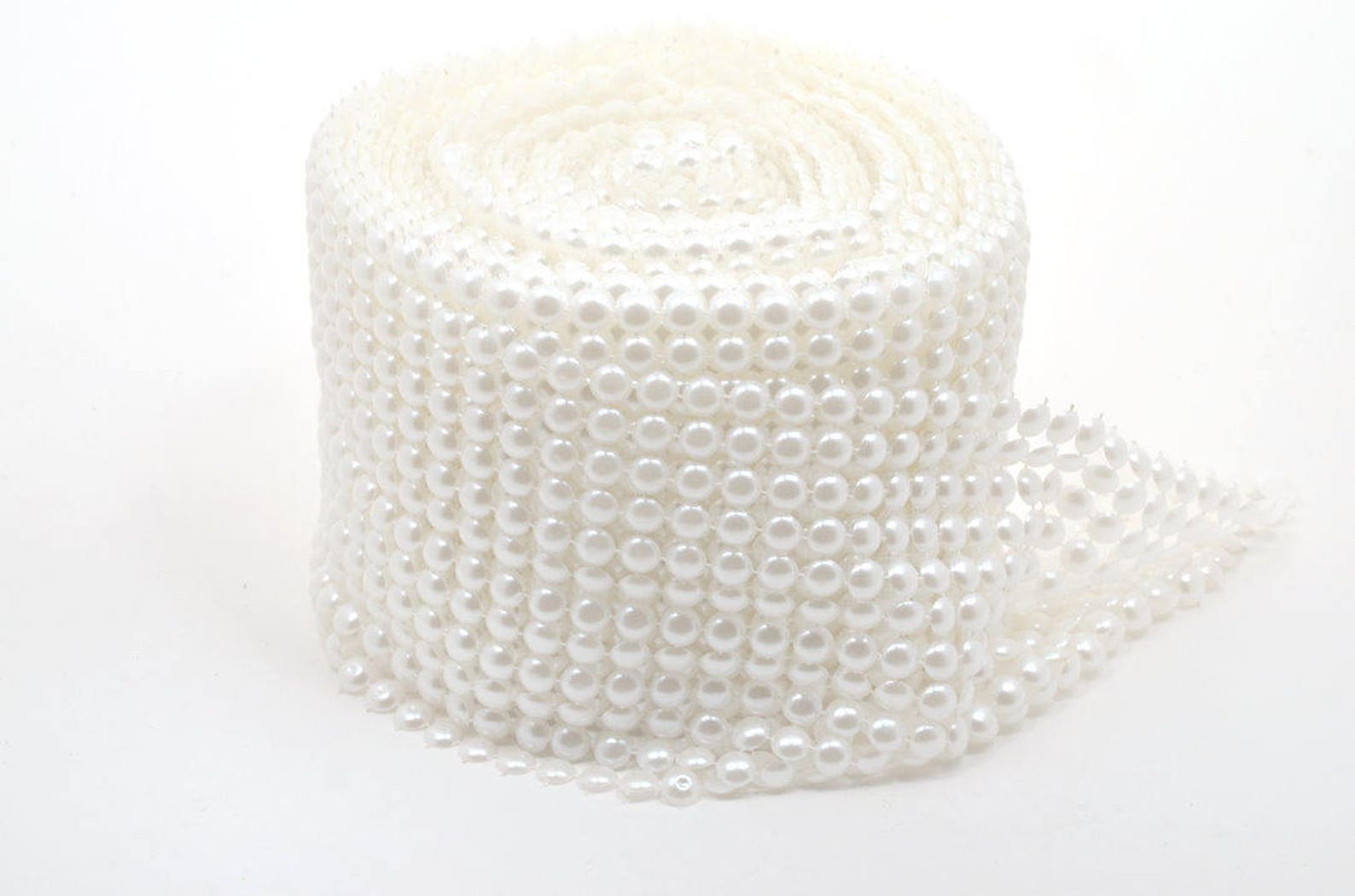 Pearl Mesh Roll Flat Back 8mm Party Decorations. 12 Row. - Etsy