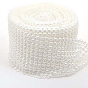Pearl Mesh Roll Flat Back 8mm Party Decorations. 12 Row. - Etsy