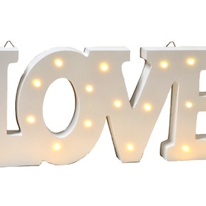 Wooden Love Sign LED Light-wedding Decor. - Etsy