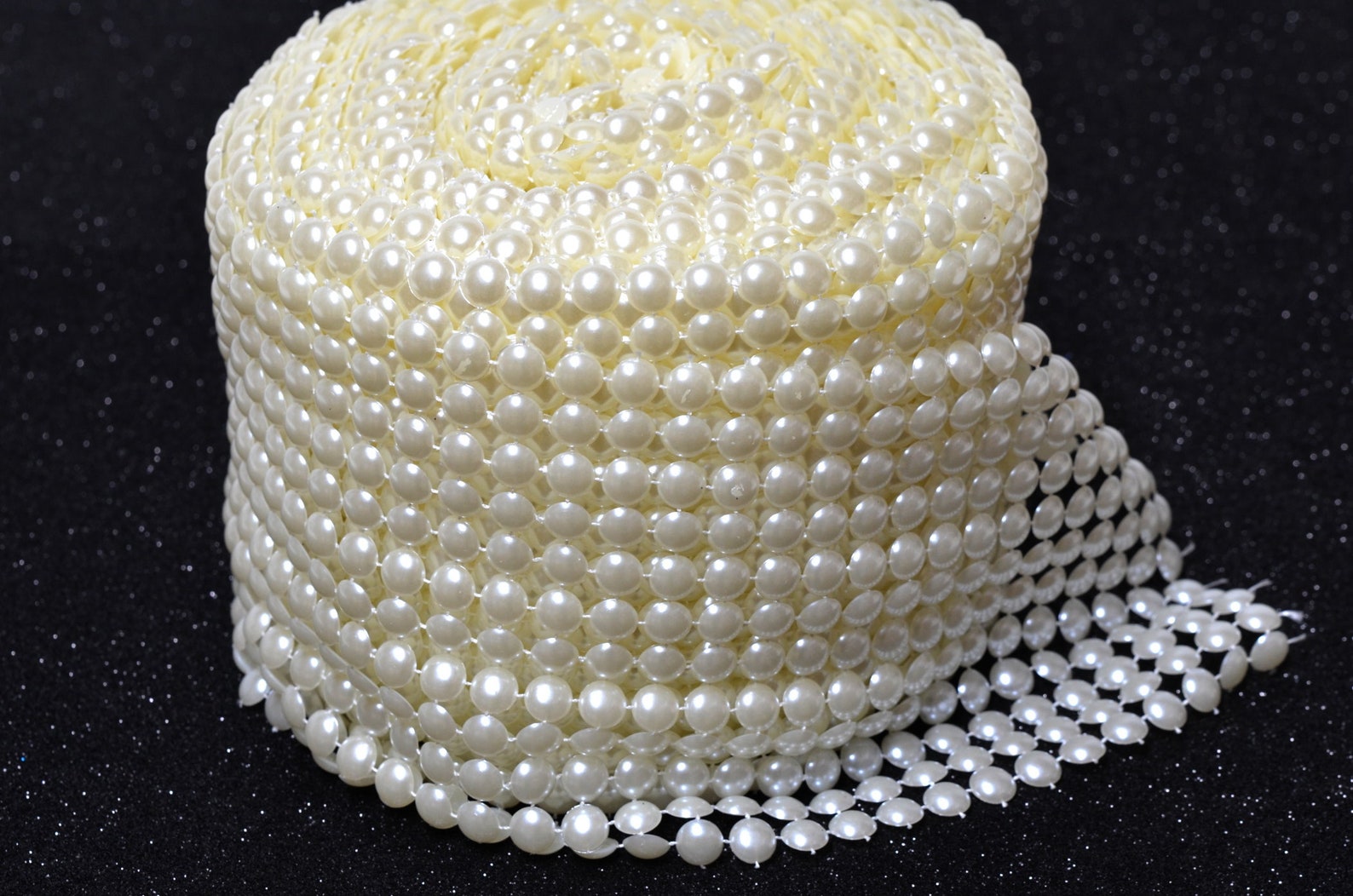 Pearl Mesh Roll Flat Back 8mm Party Decorations. 12 Row. - Etsy