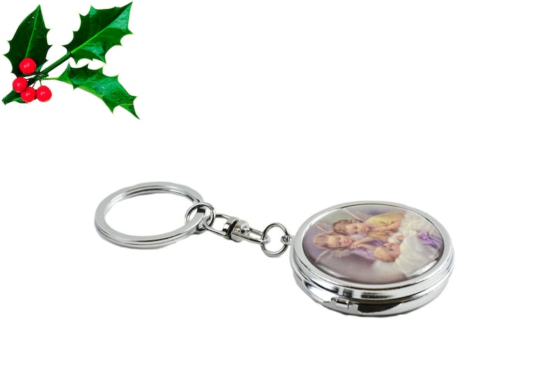 Key Chain Mini Compact Mirror. | Etsy