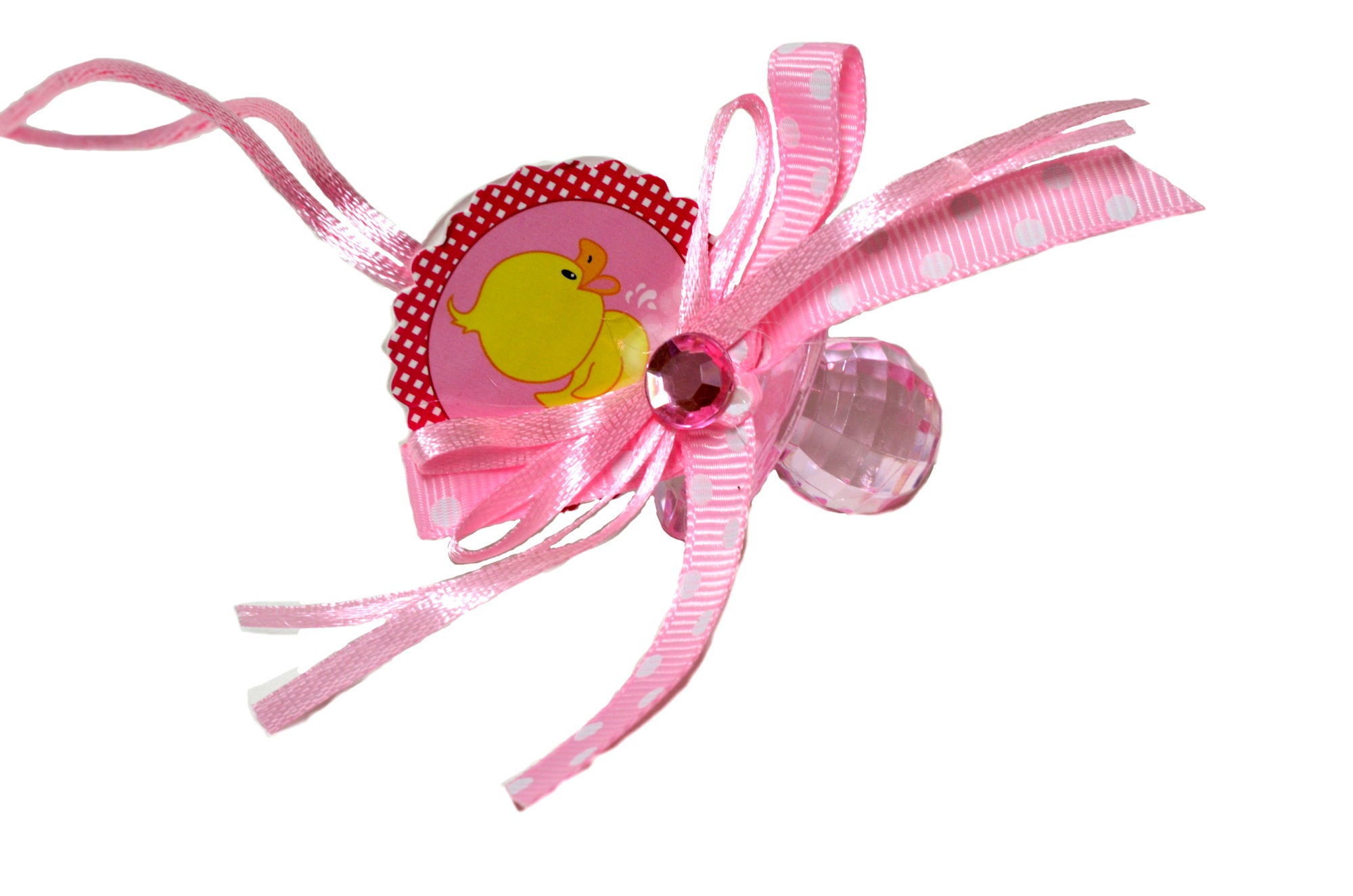 Pacifier Necklace-baby Shower Game-duck Necklace. | Etsy