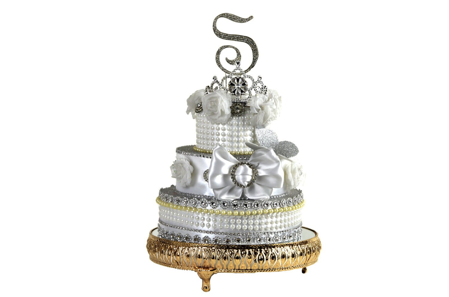 Round Cake Stand-glass Mirror Top-baby Shower-wedding Cake Stand. - Etsy