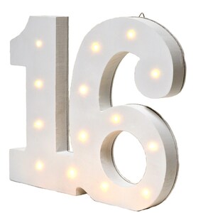 Marquee Number 16 - Etsy