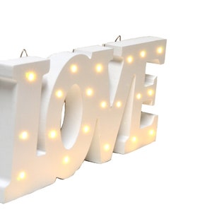 Wooden Love Sign LED Light-wedding Decor. - Etsy