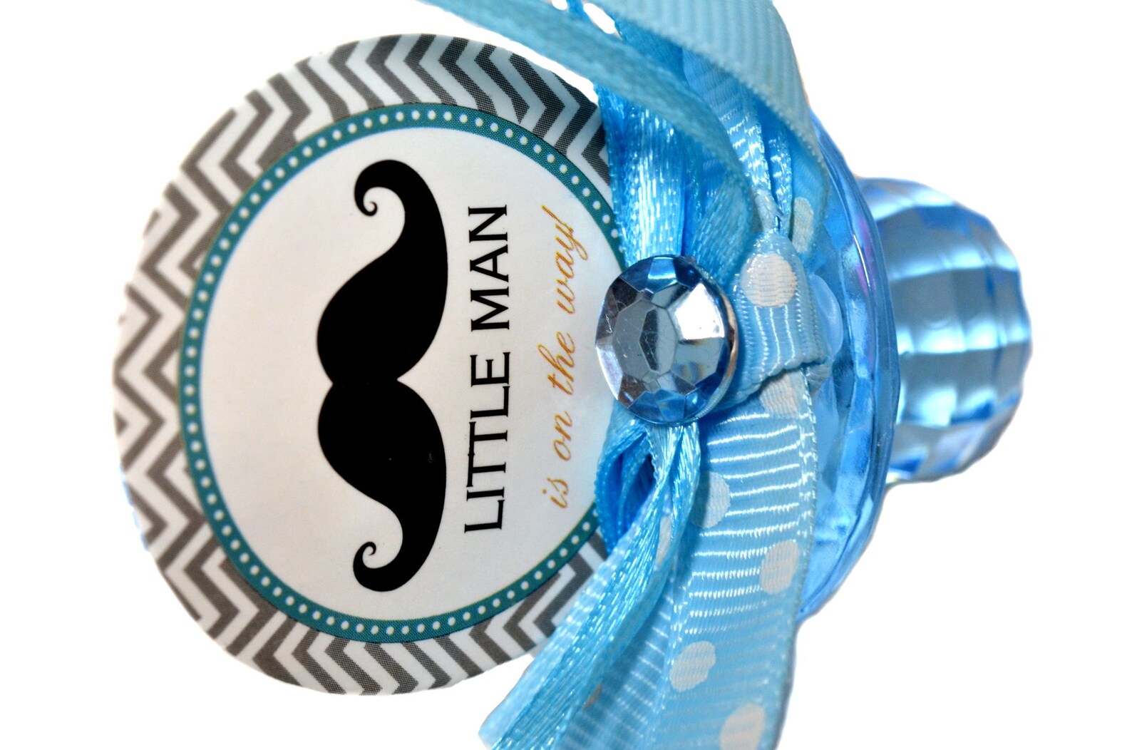 Baby Shower Pacifier Necklaces. Mustache. 24 Pieces. - Etsy